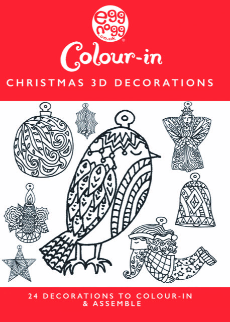 Colour in Christmas Decorations - Cards and Gift Wrap