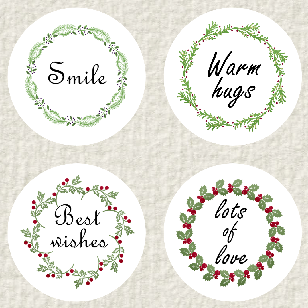 Christmas Holly stickers - Cards and Gift Wrap