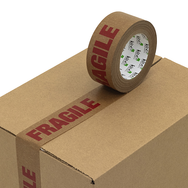 Self adhesive FRAGILE kraft paper tape 48mm - Cards and Gift Wrap